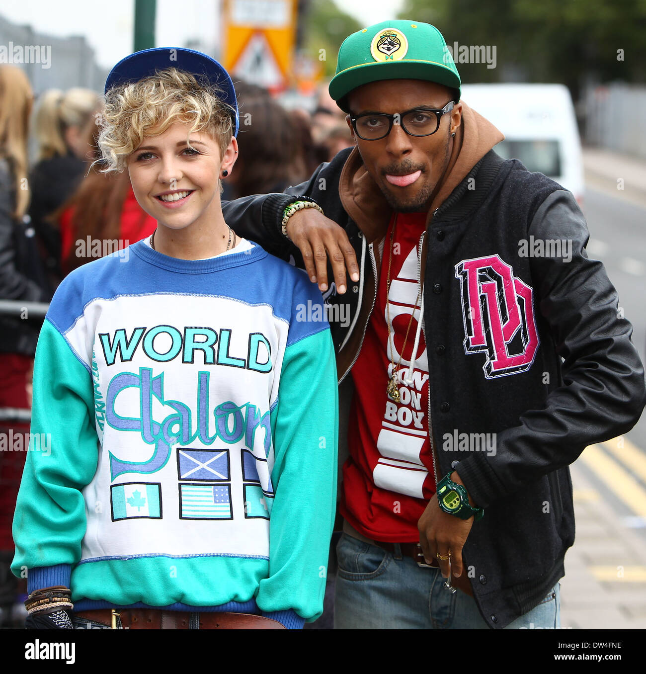 Charlotte Rundle and Simeon Dixon of MK1 X Factor contestants arrive at ...