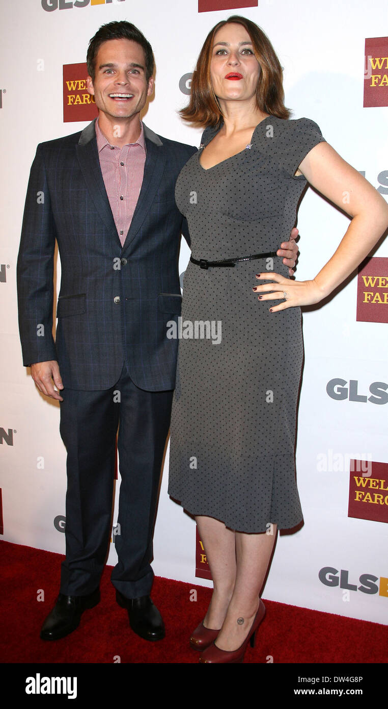 Greg Rikaart and wife Clementine Ford 8th Annual GLSEN Respect Awards ...