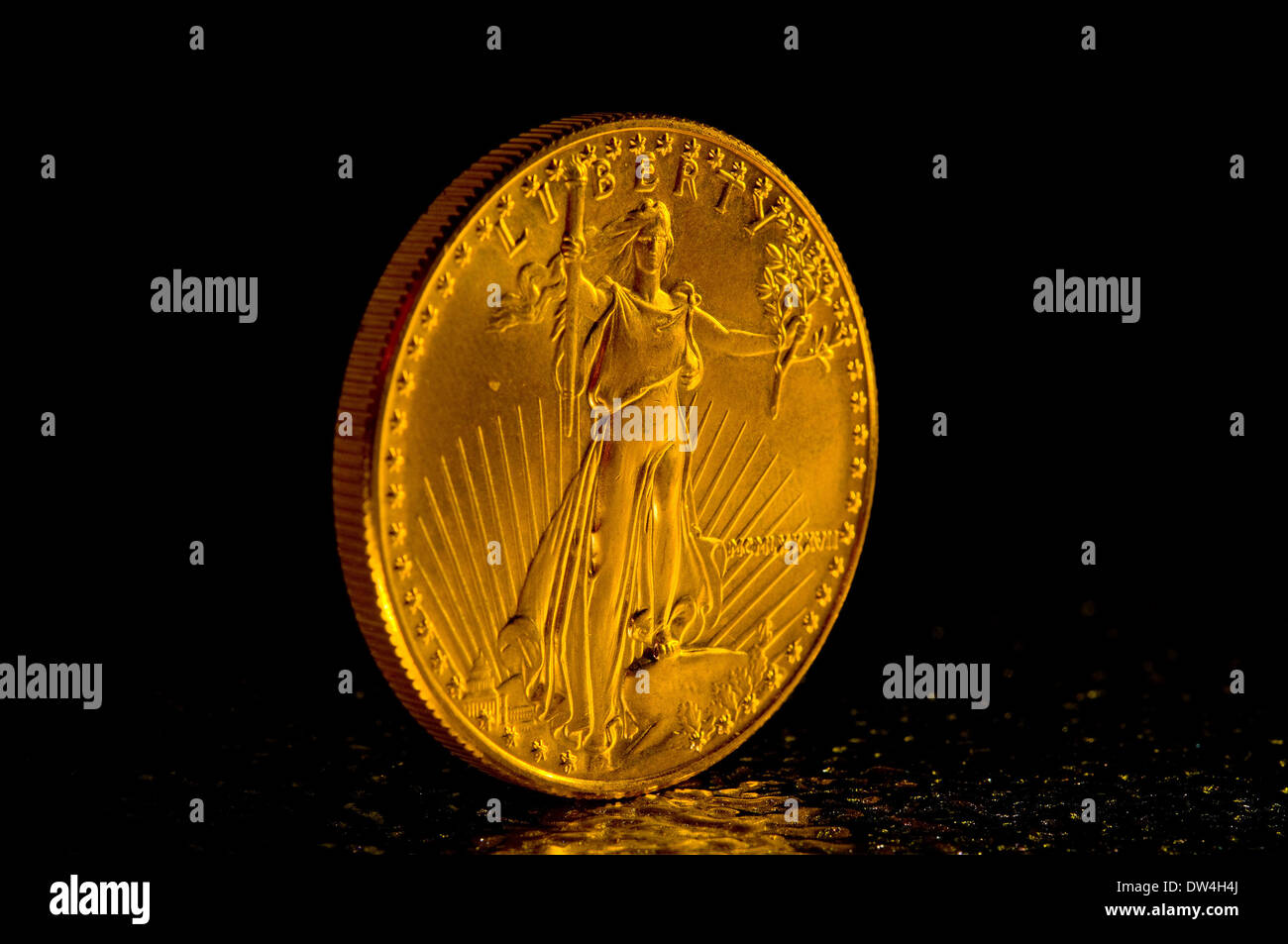 American LIberty gold bullion Stock Photo - Alamy