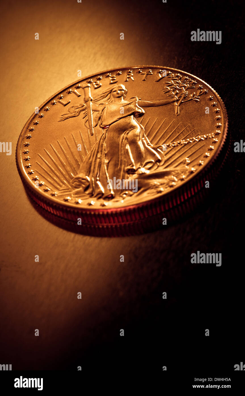 American LIberty gold bullion Stock Photo - Alamy