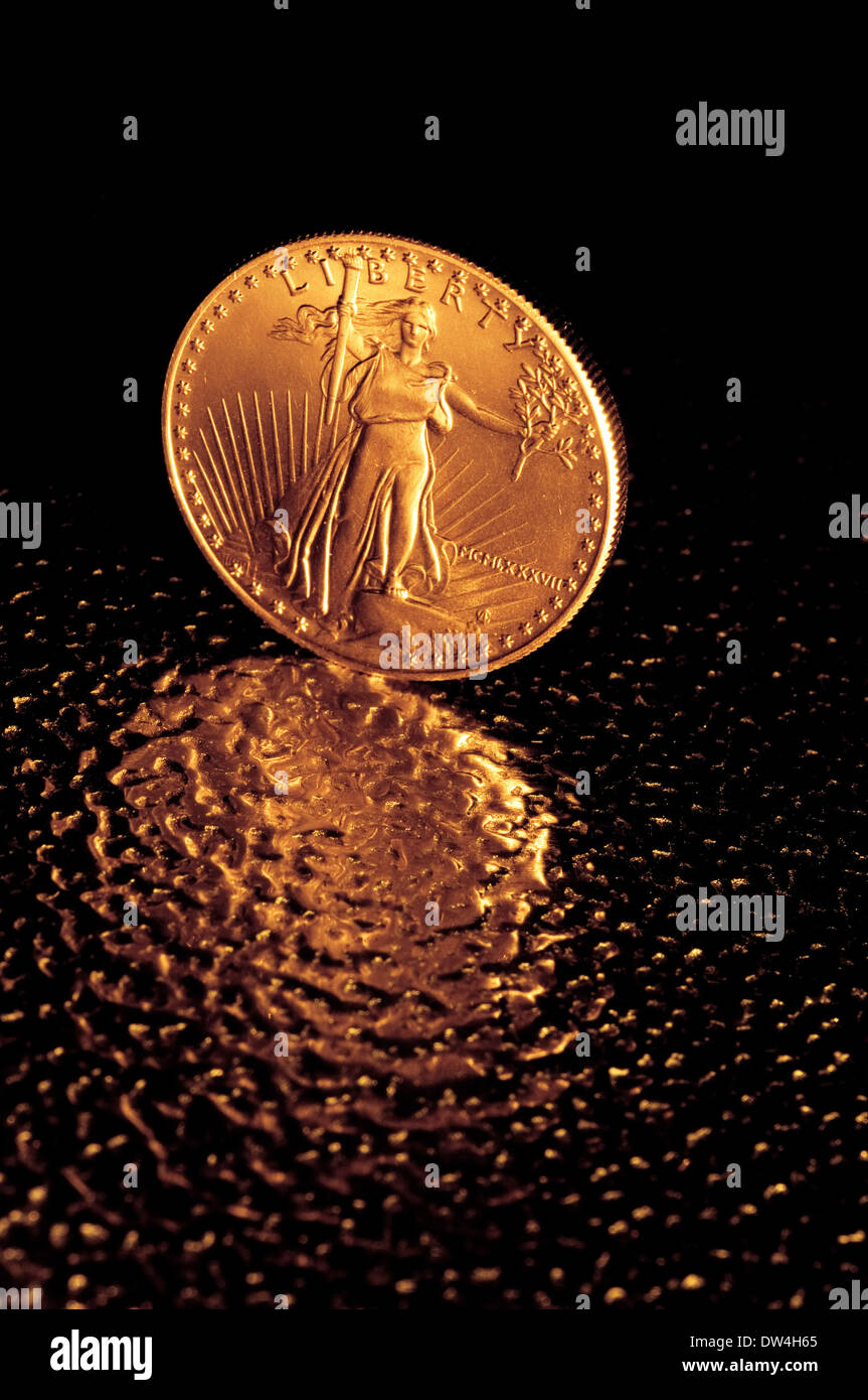American LIberty gold bullion Stock Photo - Alamy