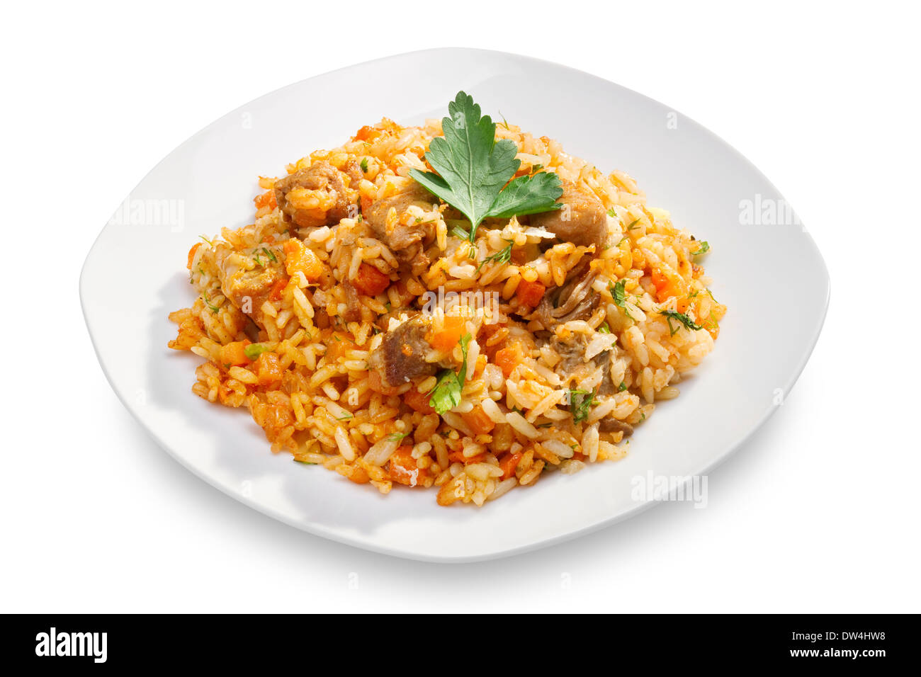 Risotto with chicken meat hi-res stock photography and images - Alamy