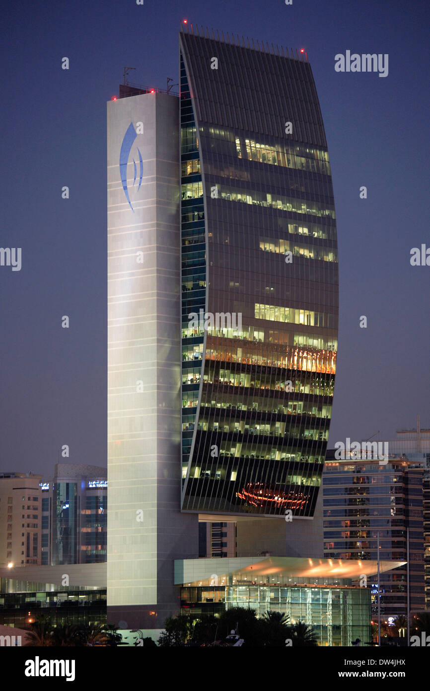 United Arab Emirates, Dubai, Deira skyline, National Bank Stock Photo ...
