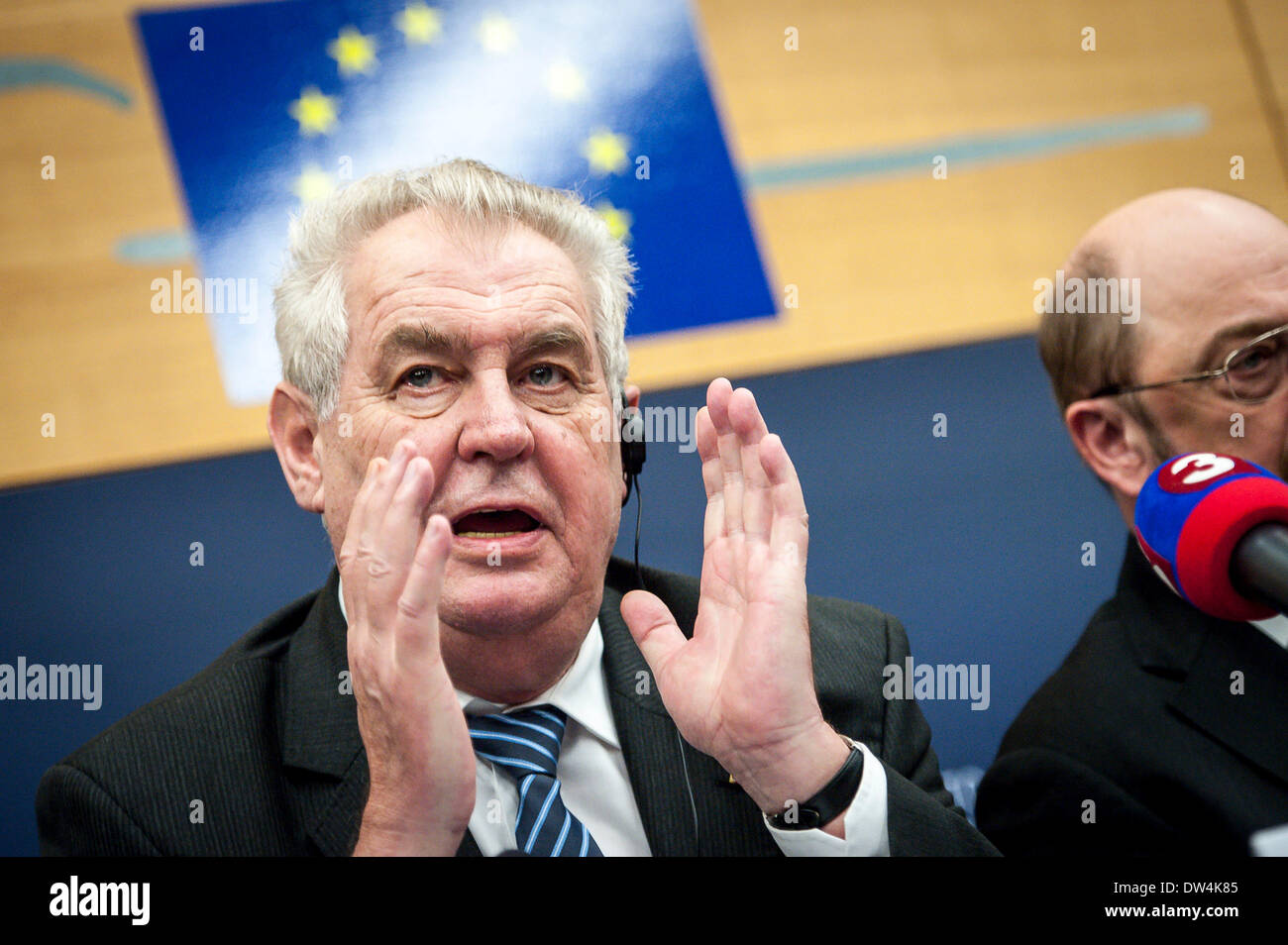 Czech President Milos Zeman holds press conference at European ...