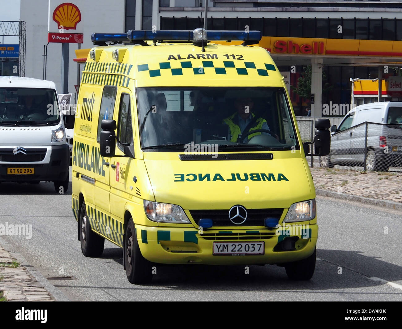 The Mercedes Ambulance stationed at Randers is part of a fleet of ...