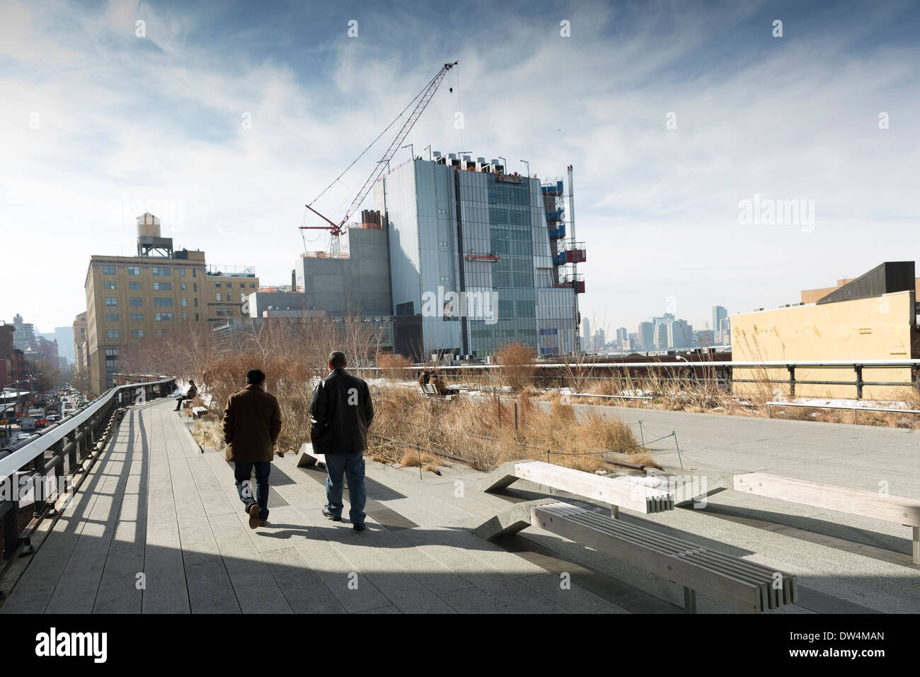 The High Line ends at Gansevoort St end Stock Photo - Alamy