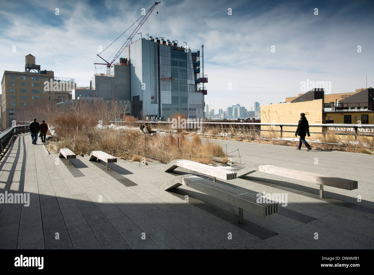 The High Line ends at Gansevoort St end Stock Photo - Alamy
