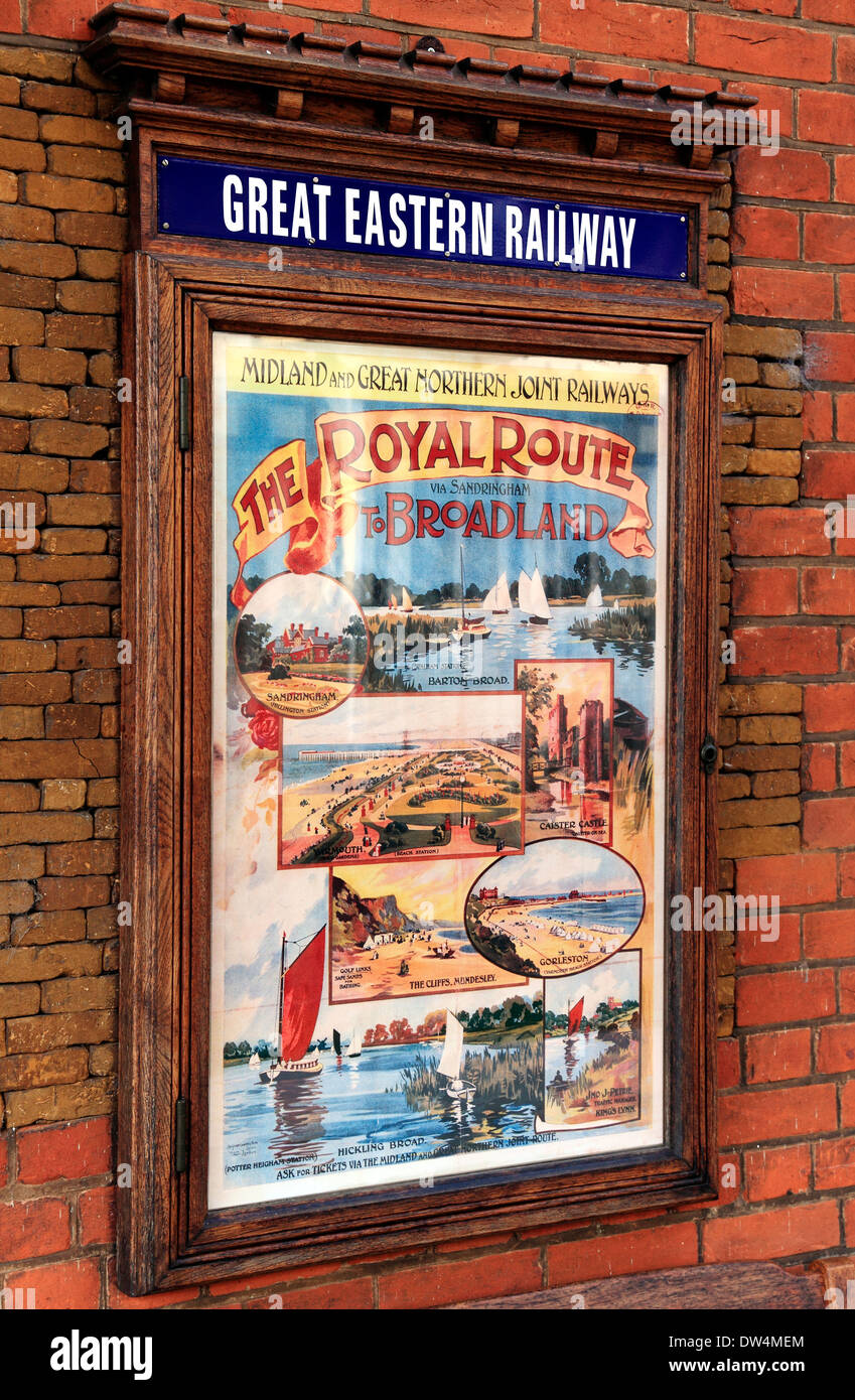 Midland and Great Northern Joint Railway Poster, Wolferton Station ...