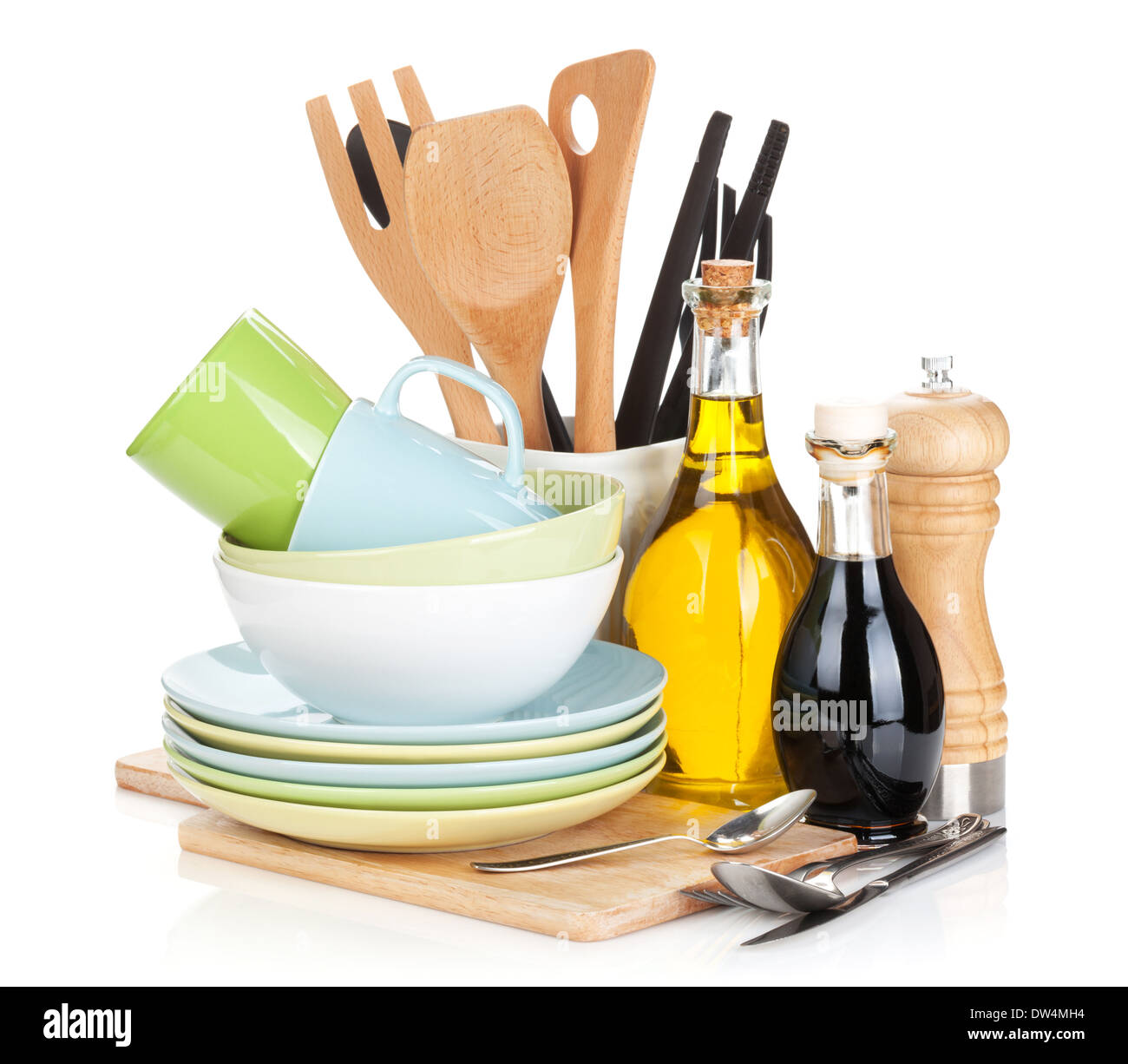 Cooking equipment. Isolated on white background Stock Photo - Alamy