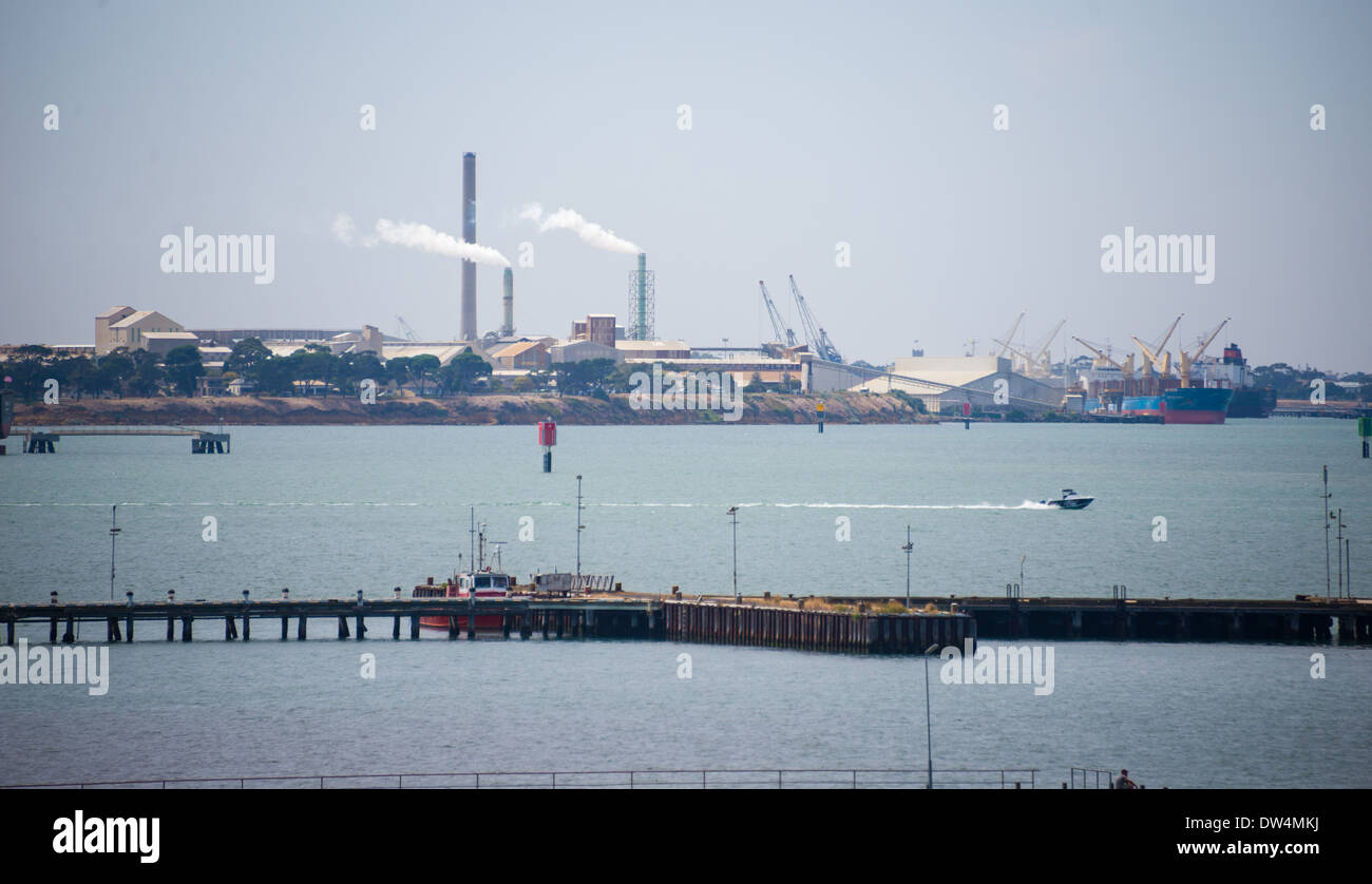 Chemical industry plant shipping. smelter the refinery and smelter ...