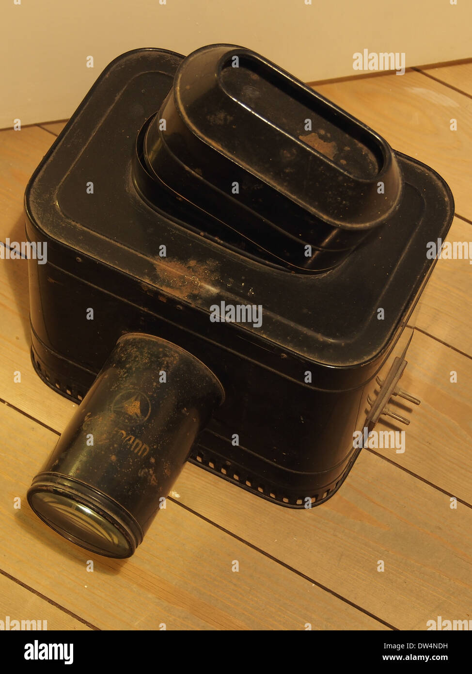 The old magic lantern, an early form of slide projector, is on display ...