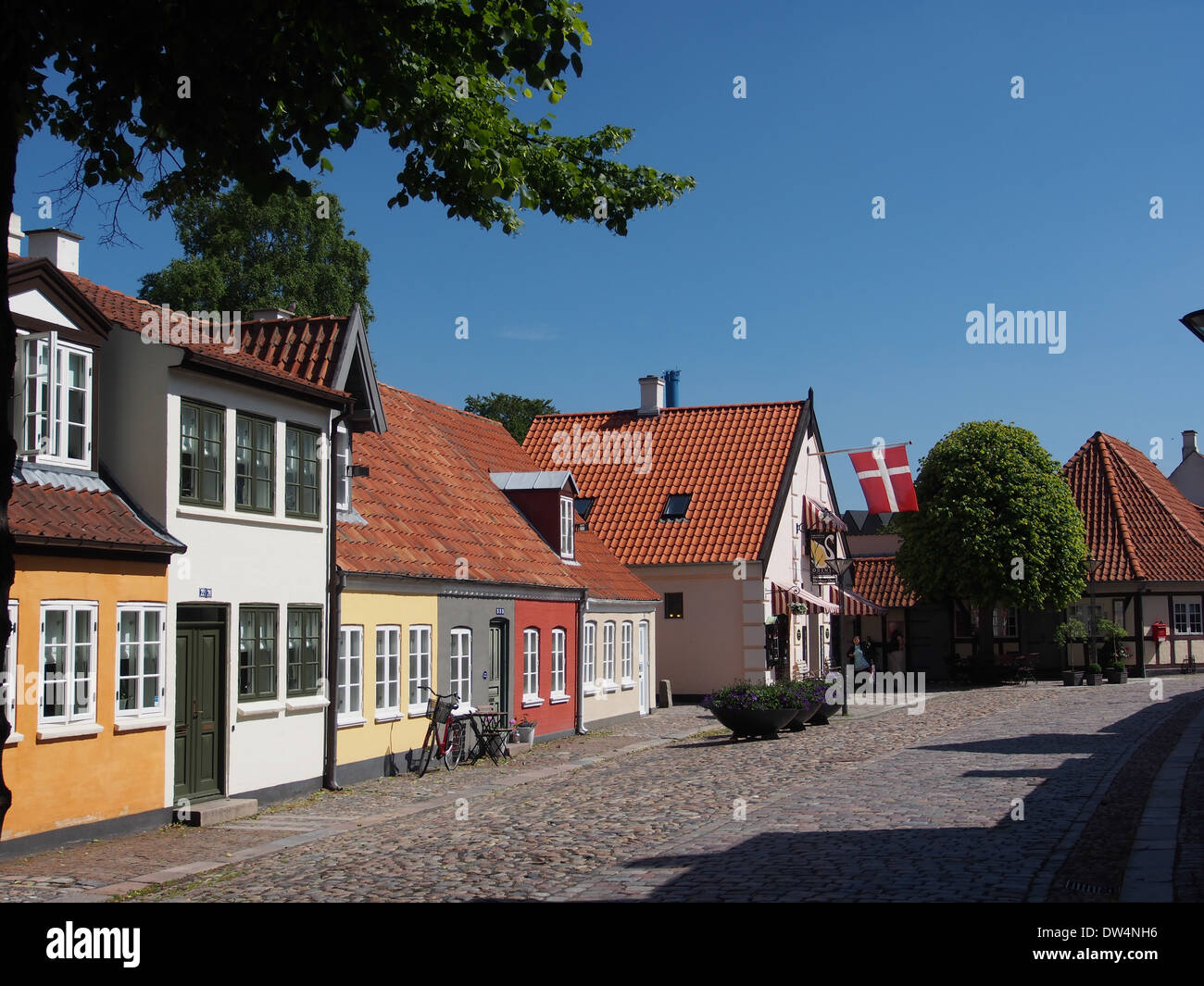 Houses in Odense, Denmark, are known for their historic architecture ...