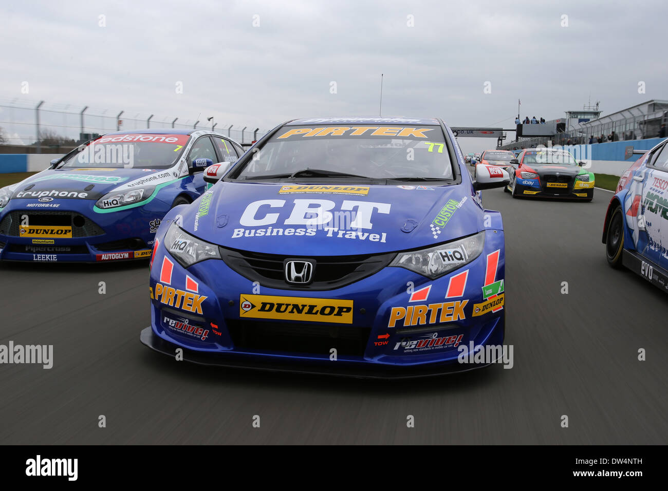 Andrew Jordan drives at the 2013 Dunlop MSA British Touring Car ...