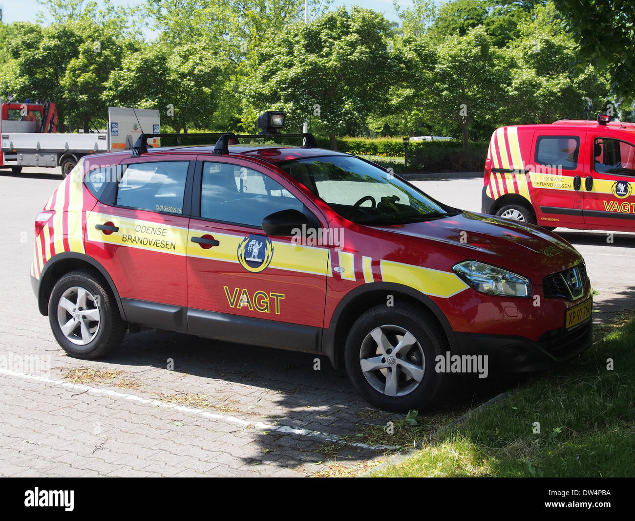 The Nissan Odense Brandvaesen is a fire truck used by the Odense Fire ...