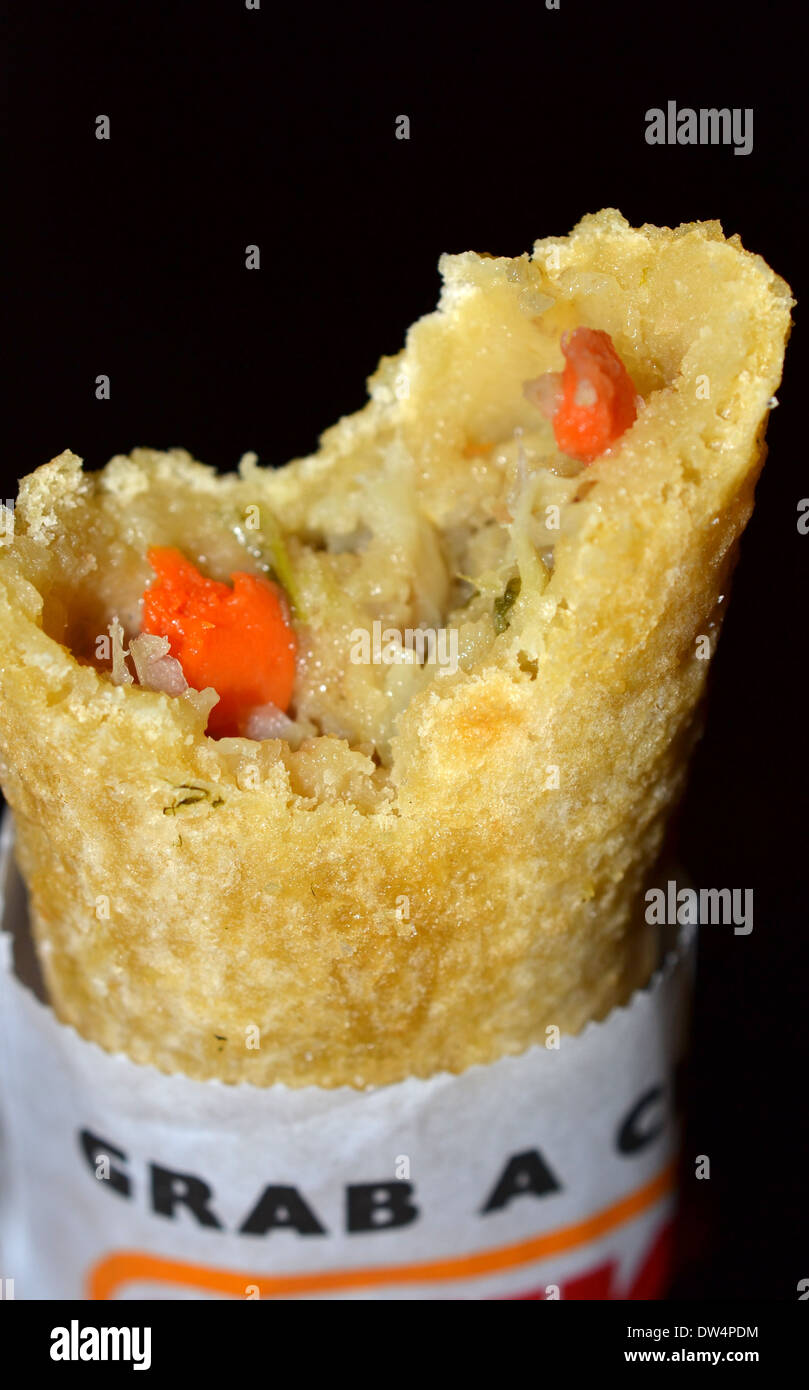 A Chiko roll in it's wrapper Stock Photo - Alamy