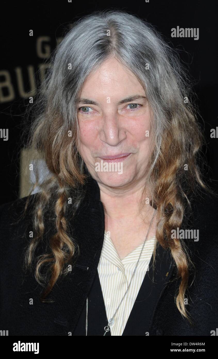 New York, NY, USA. 26th Feb, 2014. Patty Smith at arrivals for THE ...
