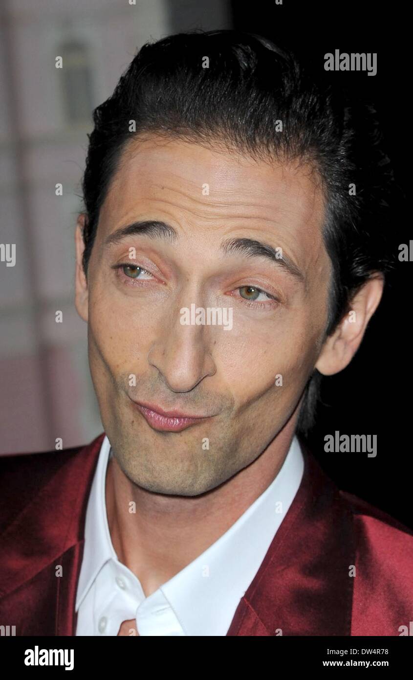 New York, NY, USA. 26th Feb, 2014. Adrien Brody at arrivals for THE ...