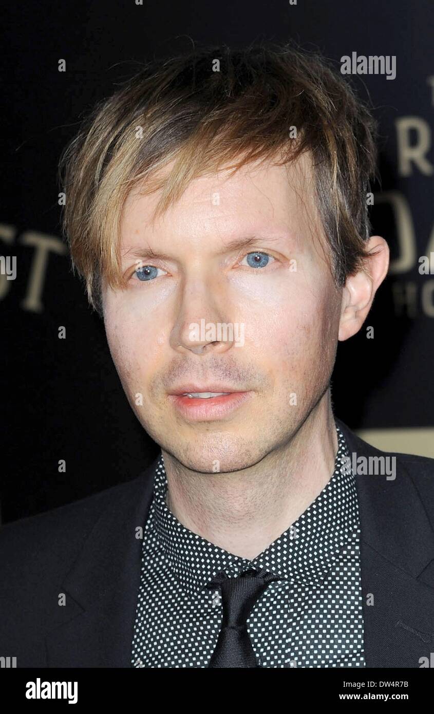 New York, NY, USA. 26th Feb, 2014. Beck Hansen at arrivals for THE ...