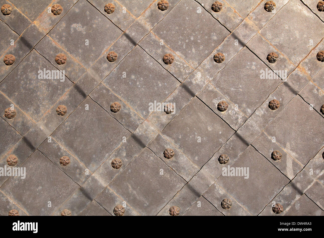 Background of ancient iron gate Stock Photo - Alamy