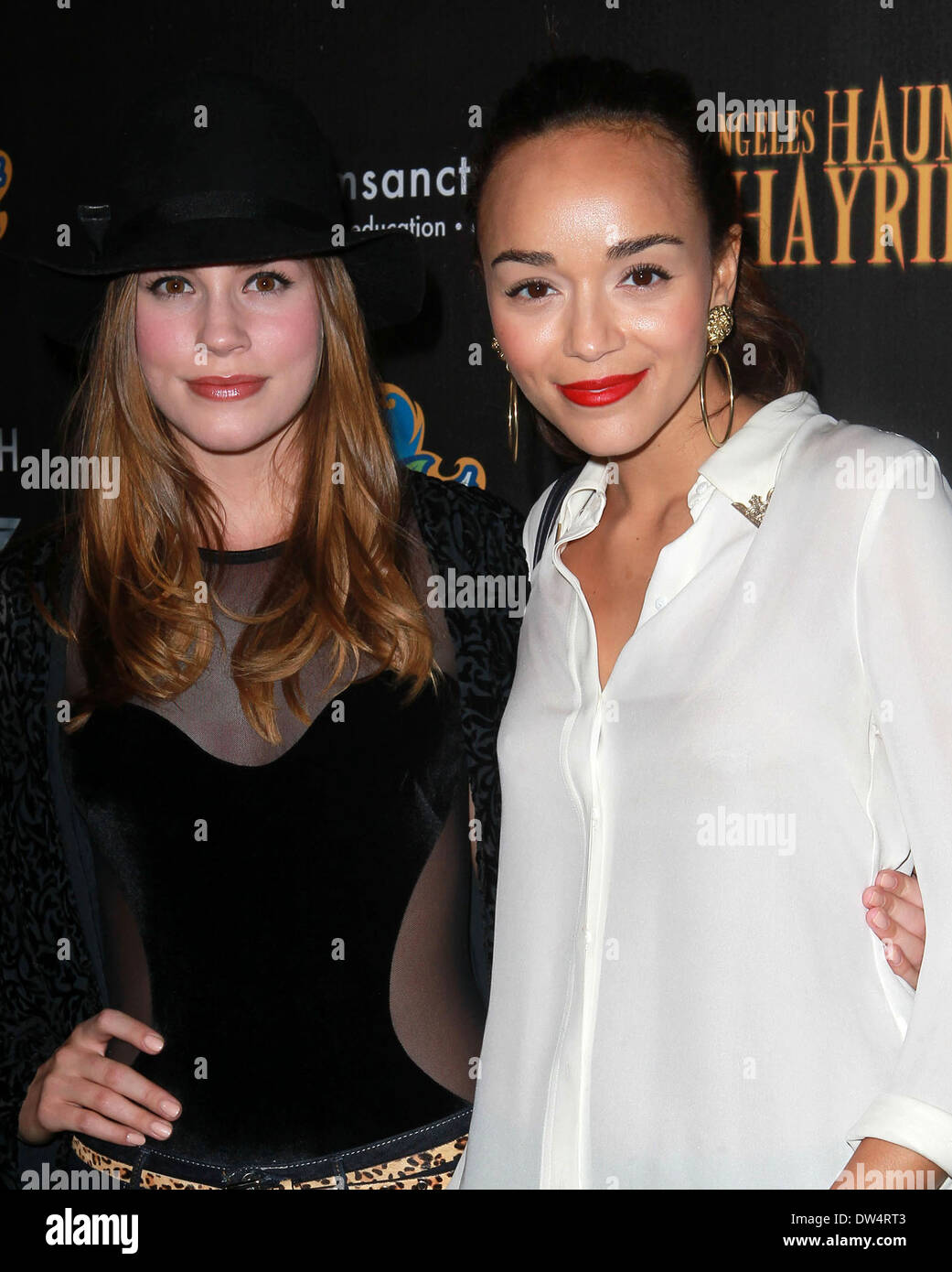 Christa B. Allen, Ashley Madekwe The 4th Annual Los Angeles Haunted Hayride VIP Premiere Night ...