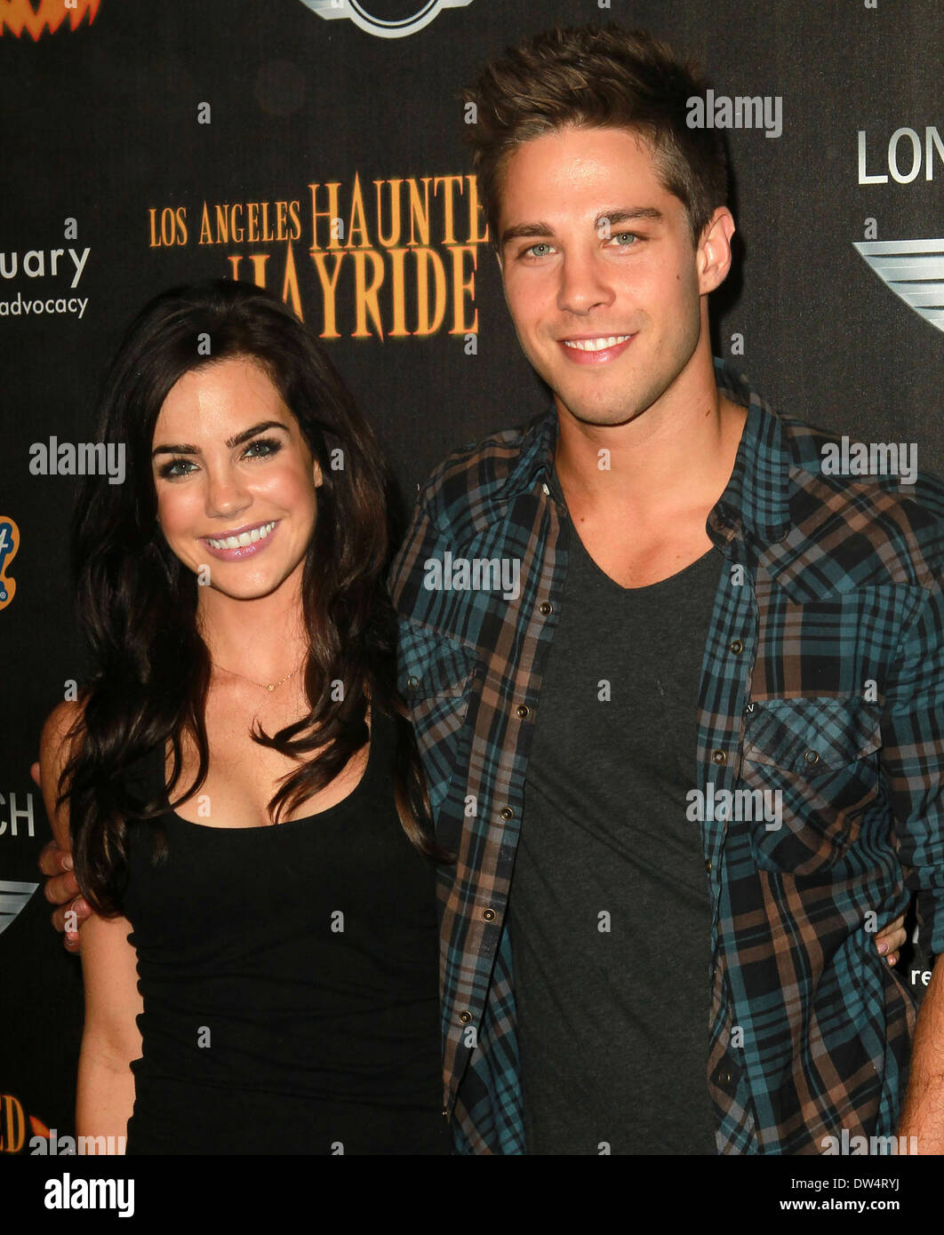 Jillian Murray, Dean Geyer The 4th Annual Los Angeles Haunted Hayride ...