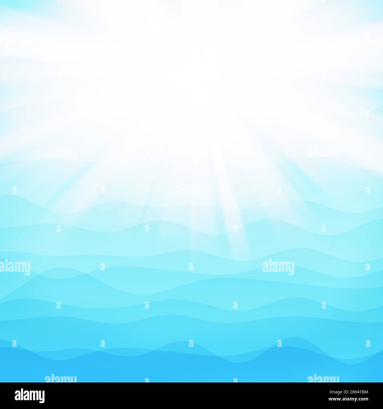 Abstract blue gradient wave background Stock Photo - Alamy