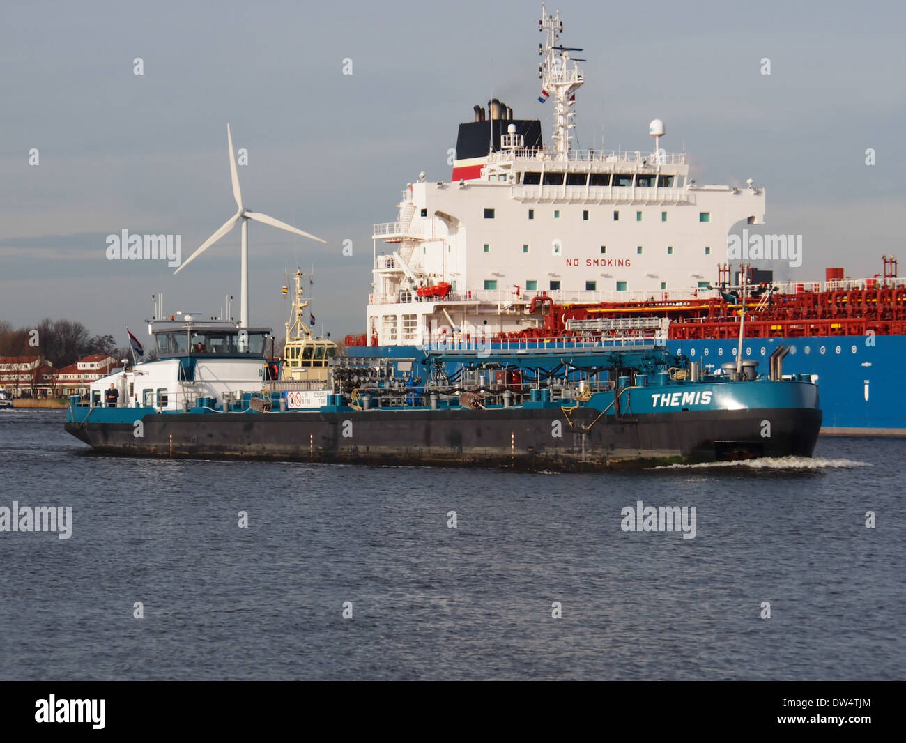 The Themis ENI 02335255, a vessel, is docked at the Port of Amsterdam ...