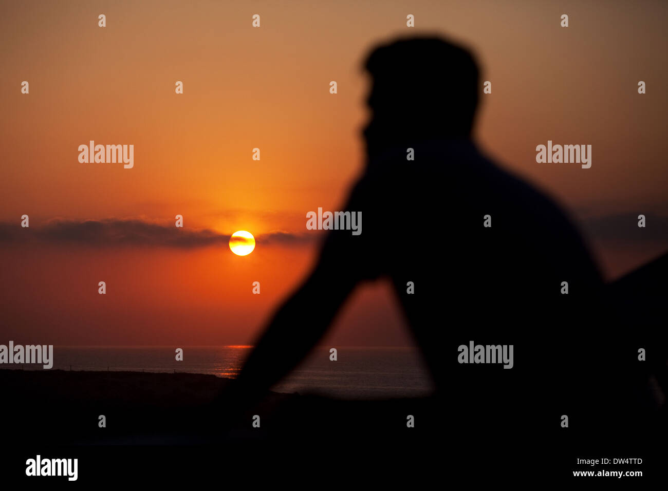 man enjoy the view Stock Photo - Alamy