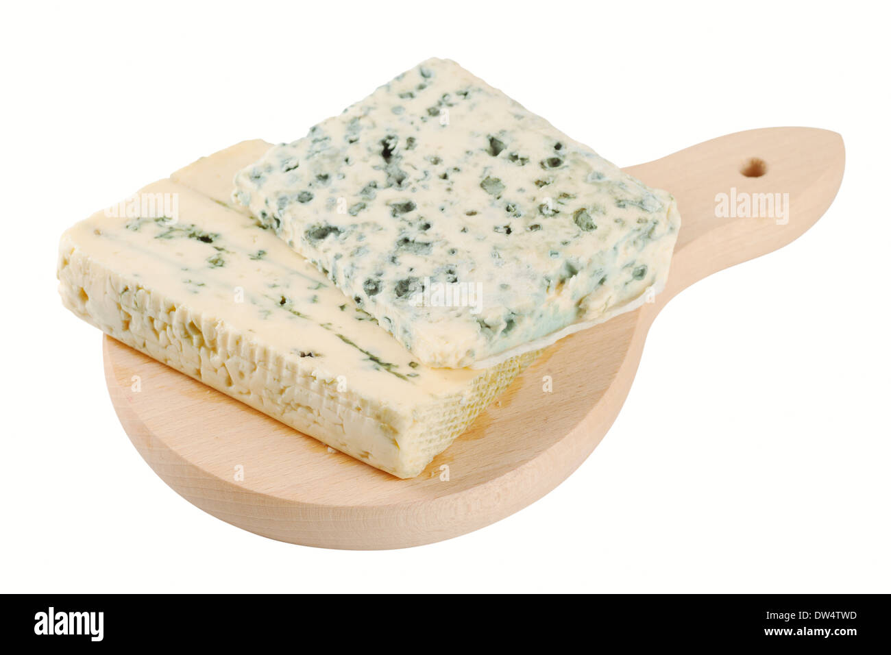 Blue plate on wooden Cut Out Stock Images & Pictures - Alamy