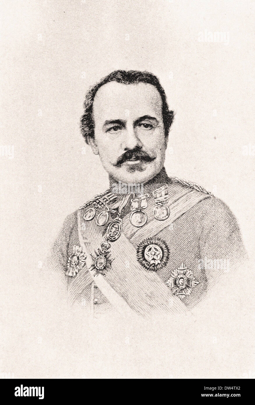 Portrait of Sir James Outram - American engraving XIX th century Stock ...