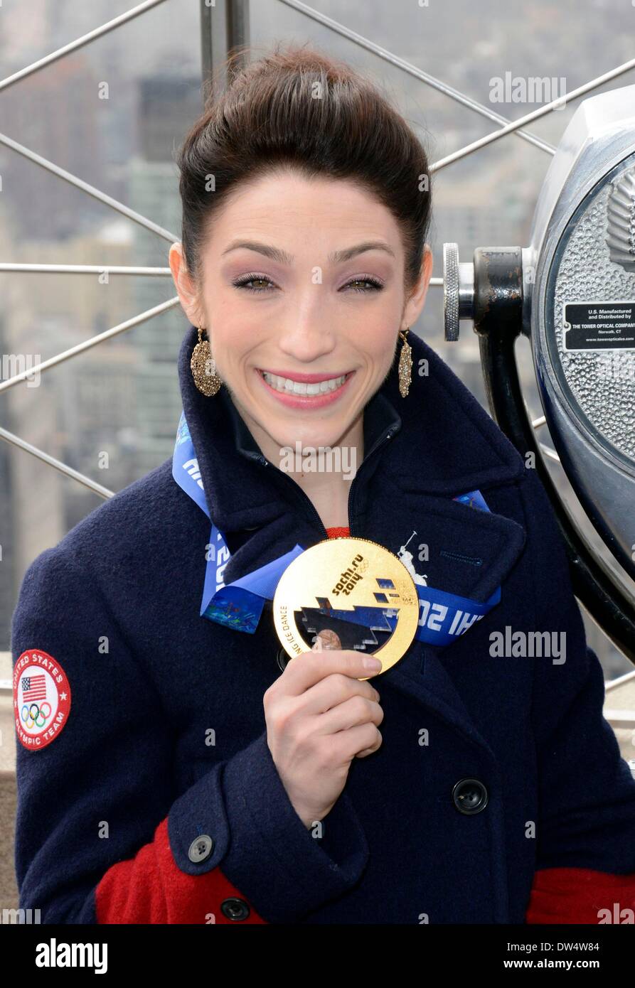 New York, NY, USA. 27th Feb, 2014. Meryl Davis at a public appearance ...