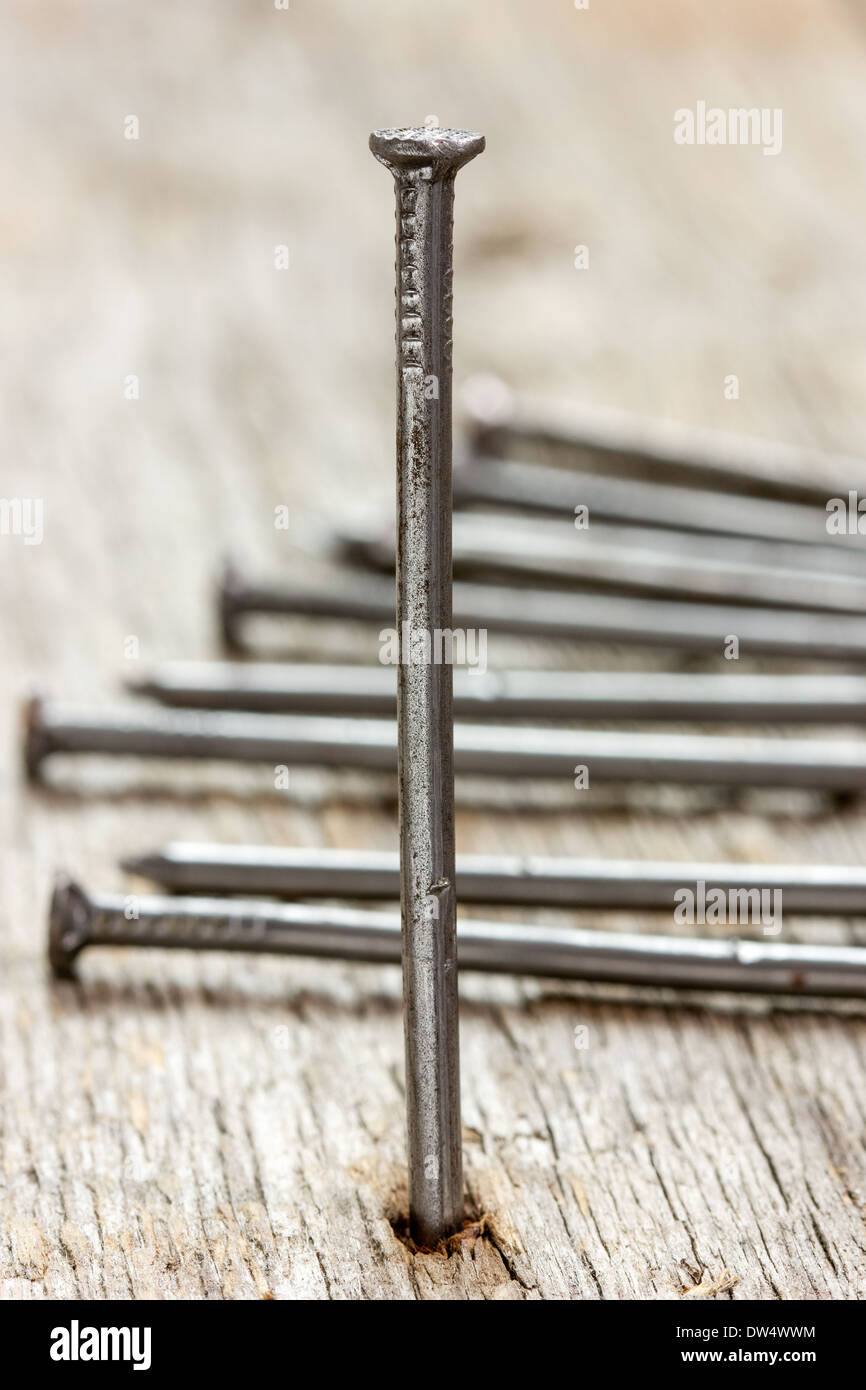 Spike nails on old hi-res stock photography and images - Alamy
