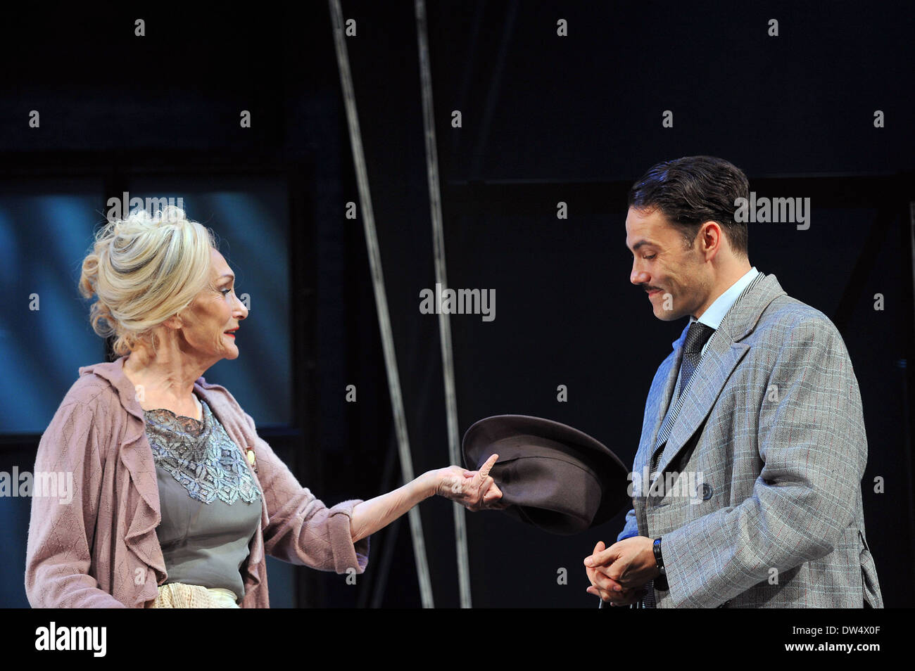 Sian Phillips and Matt Rawle, at the West End musical 'Cabaret' at The ...