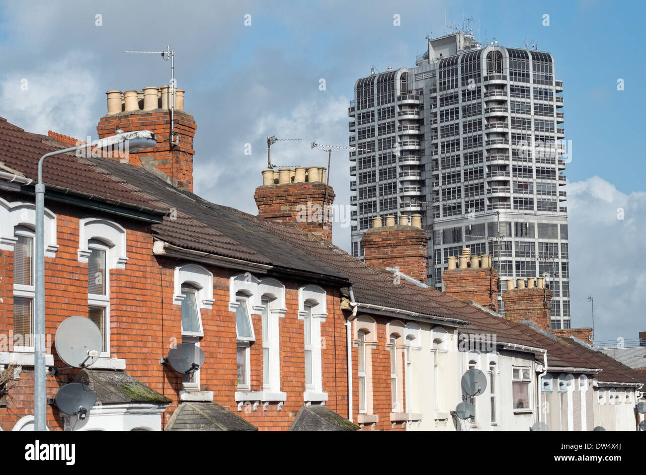 A view of the David Murry John building in Swindon Wiltshire showing ...