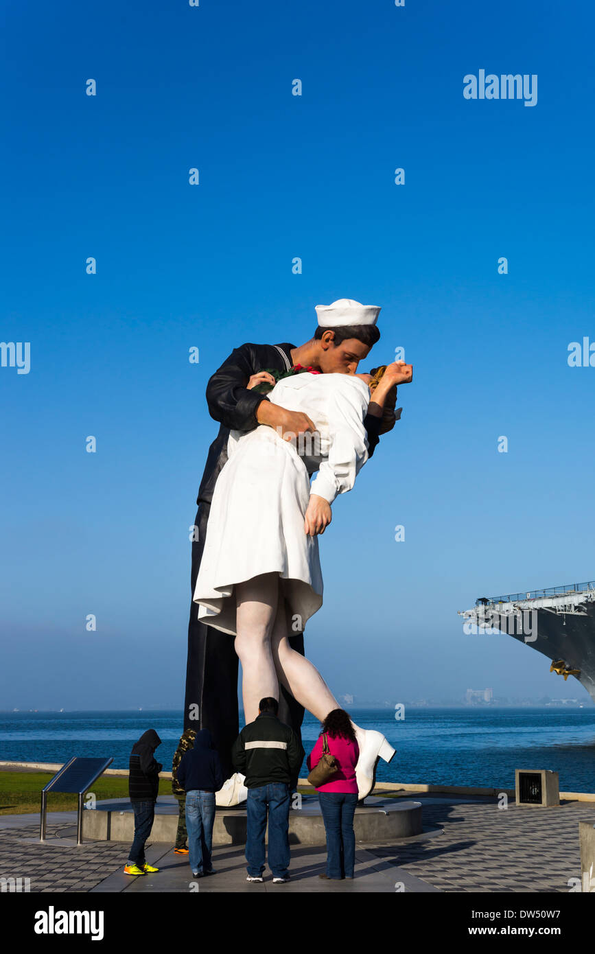 Unconditional Surrender statue at Tuna Harbor. San Diego, California ...