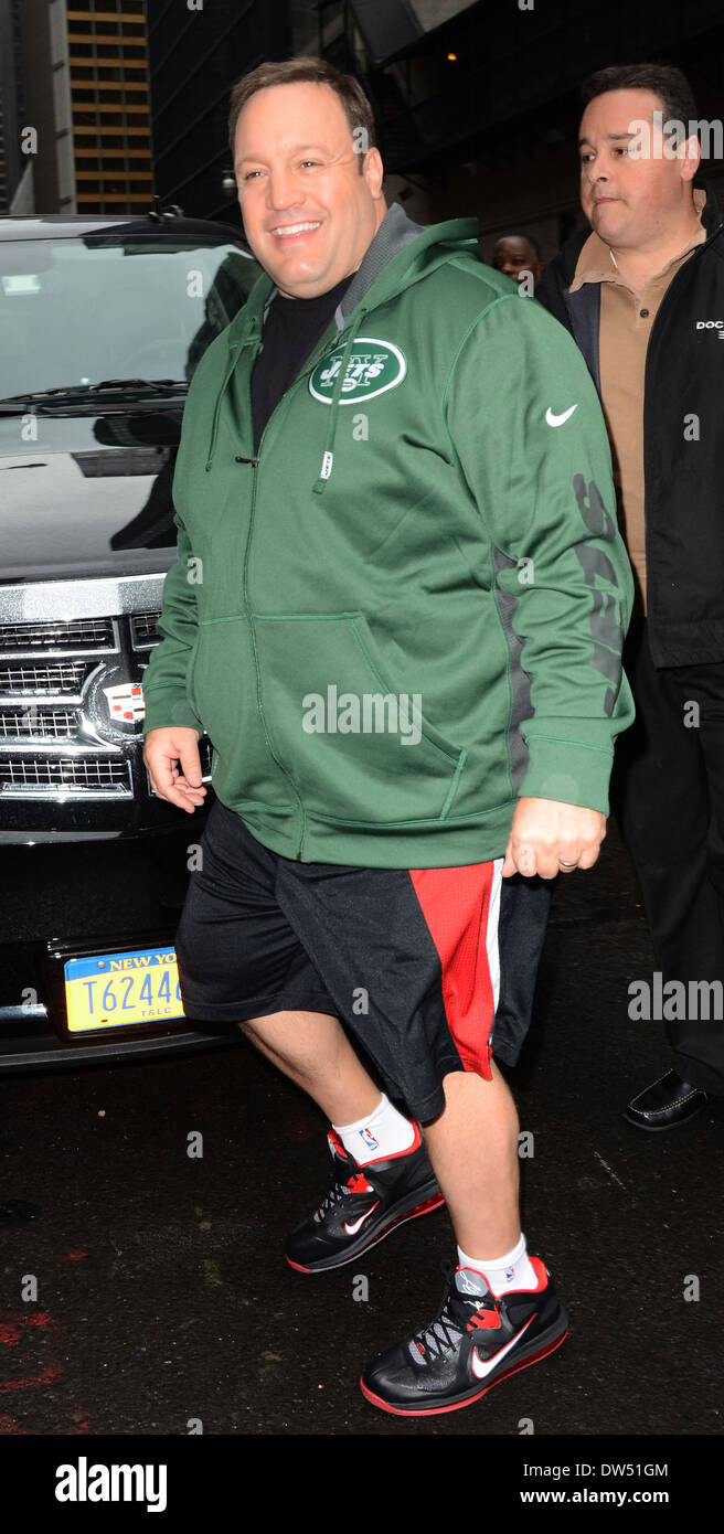 Kevin James arriving at the Ed Sullivan Theater for 'The Late Show with ...