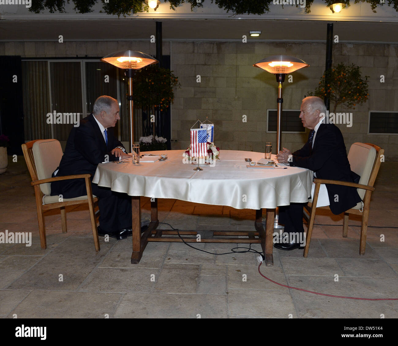 Vice President Biden Meets With Israeli Prime Minister Netanyahu Stock ...