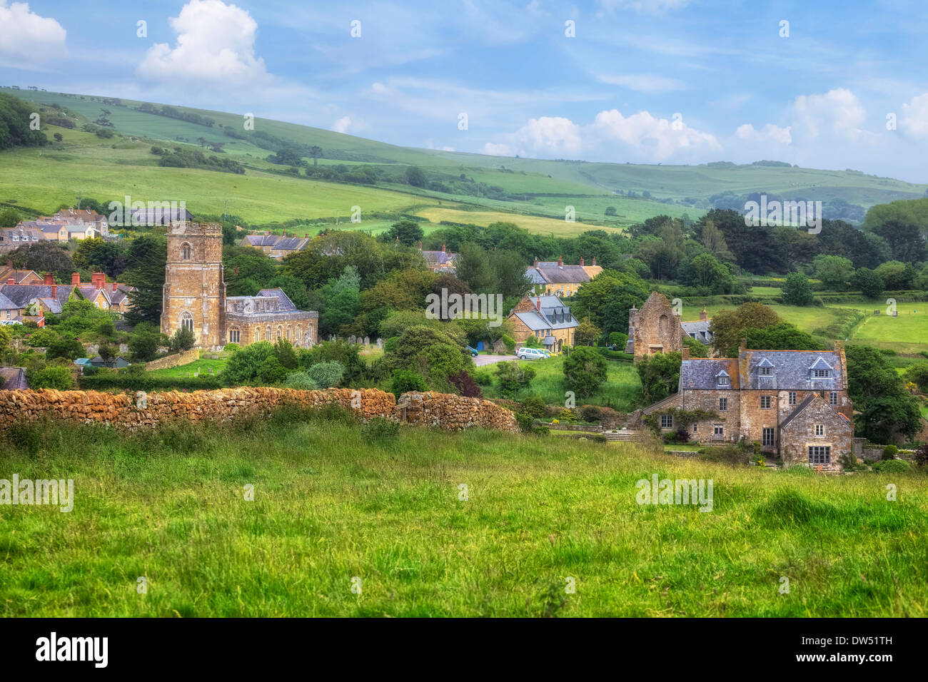 Abbotsbury Abbey barn Dorset Stock Photo - Alamy