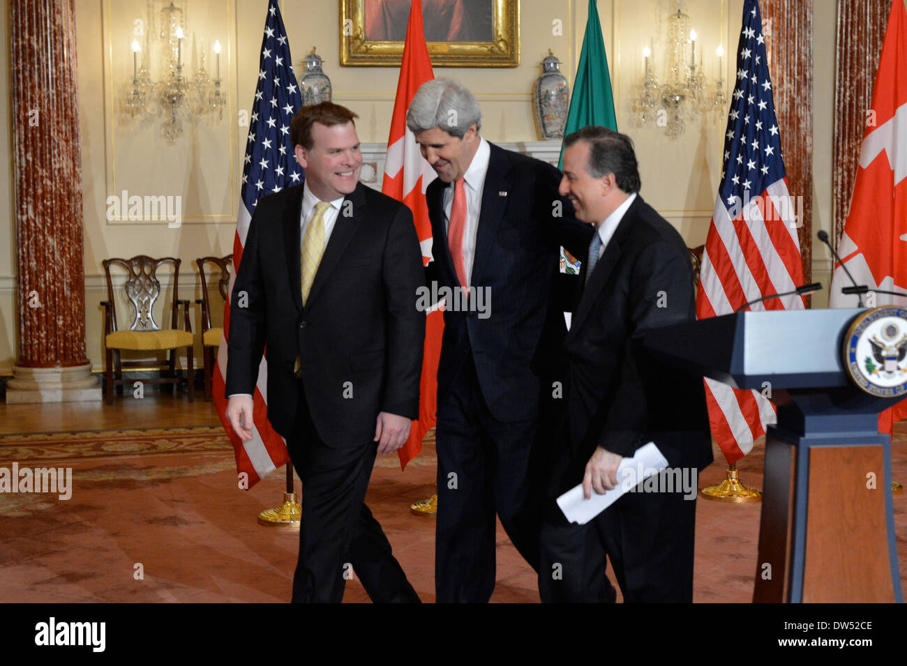 Secretary Kerry, Canadian Foreign Minister Baird, and Mexican Foreign ...