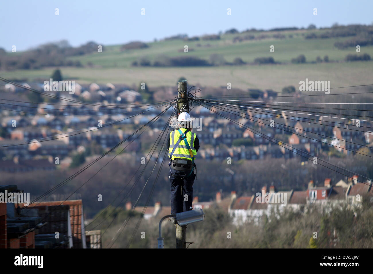 Bt engineer pole hi-res stock photography and images - Alamy