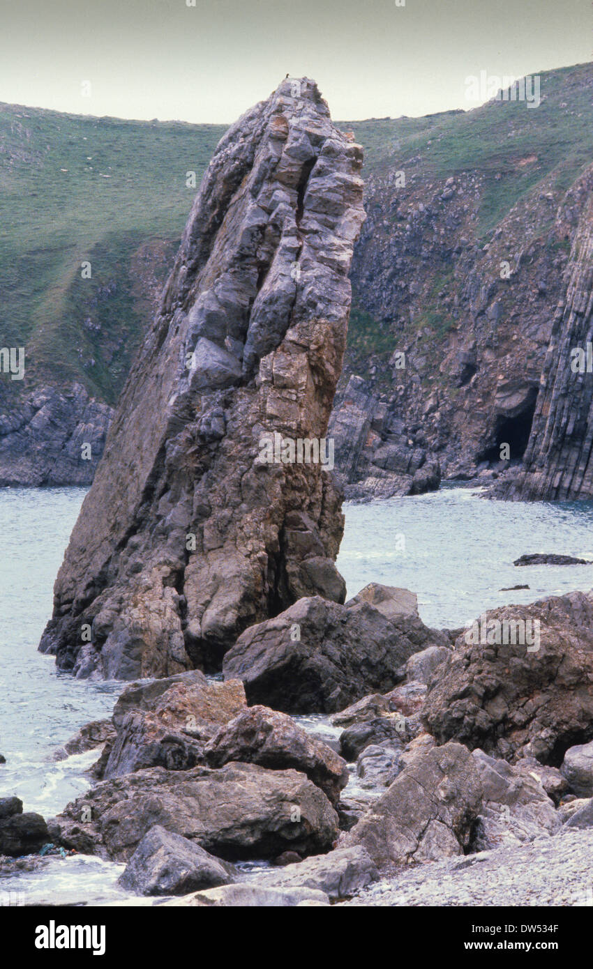 Coastal Rock cliffs cliff Pembrokeshire Wales Uk Stock Photo - Alamy