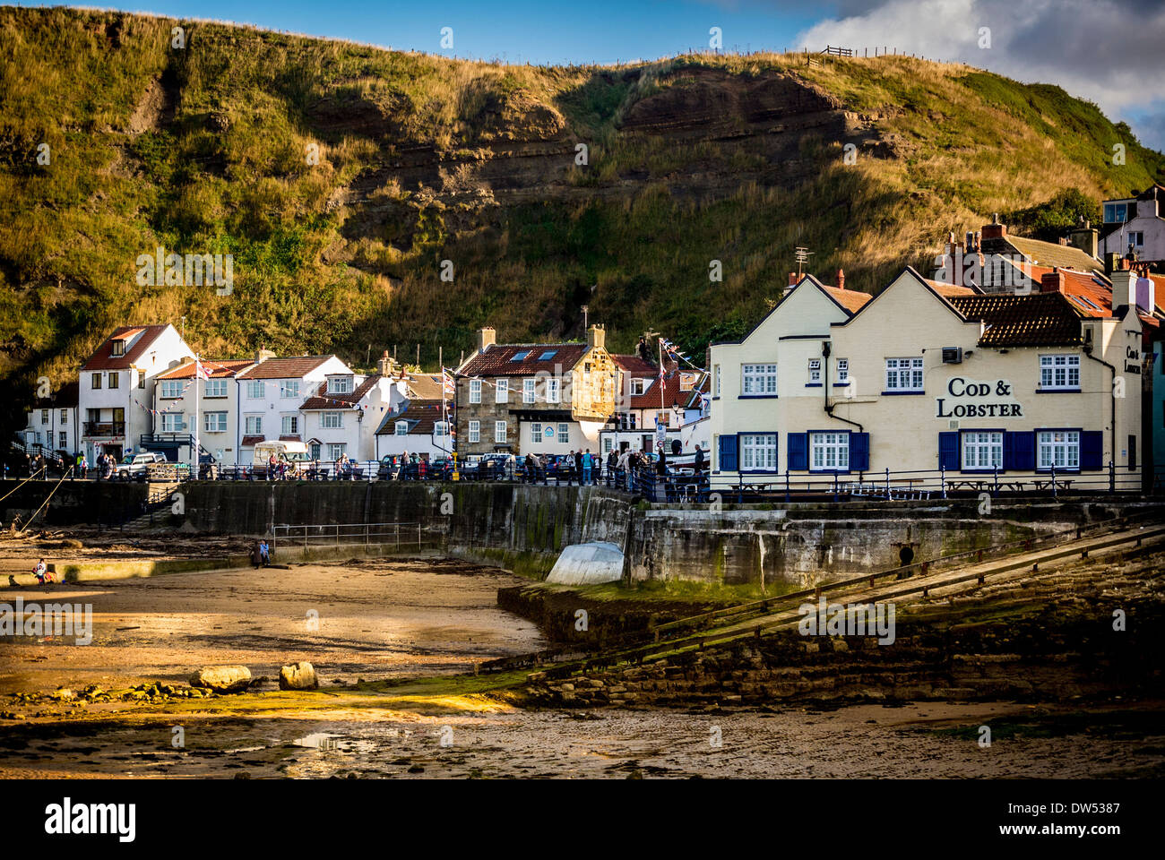 Harbour at Staithes, North Yorkshire, UK Stock Photo - Alamy