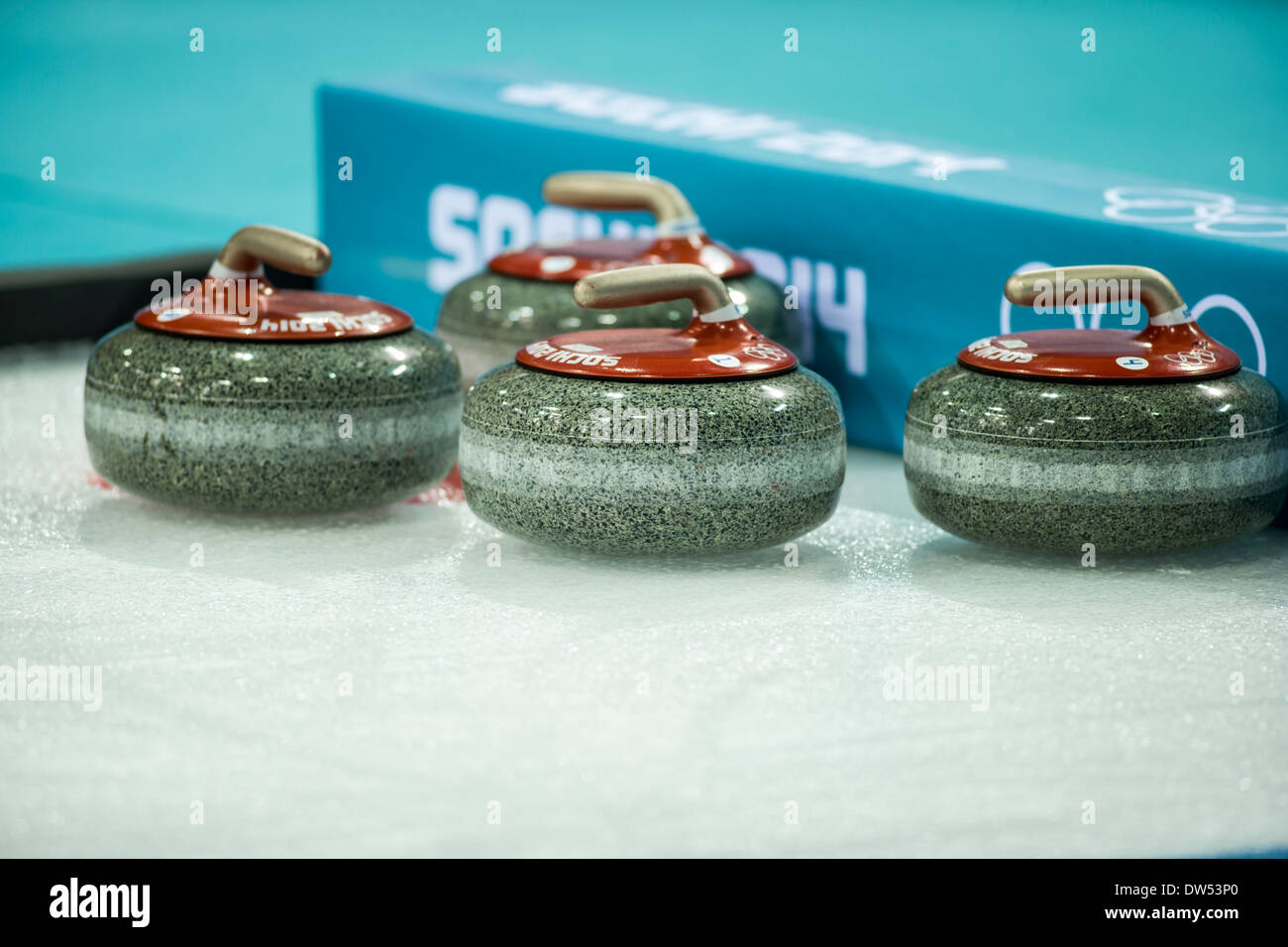 Women's curling competition at the Olympic Winter Games, Sochi 2014 ...