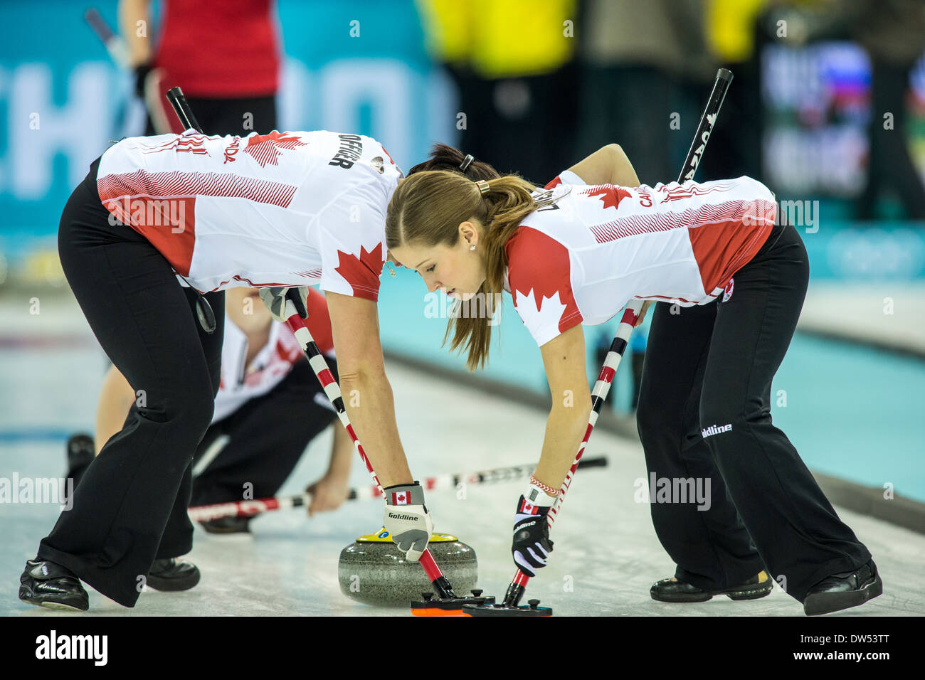 Women's curling competition at the Olympic Winter Games, Sochi 2014 ...