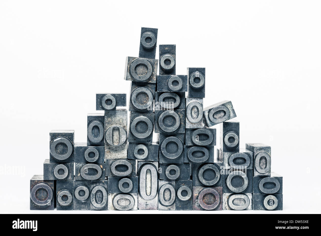 O zero shape metal hi-res stock photography and images - Alamy