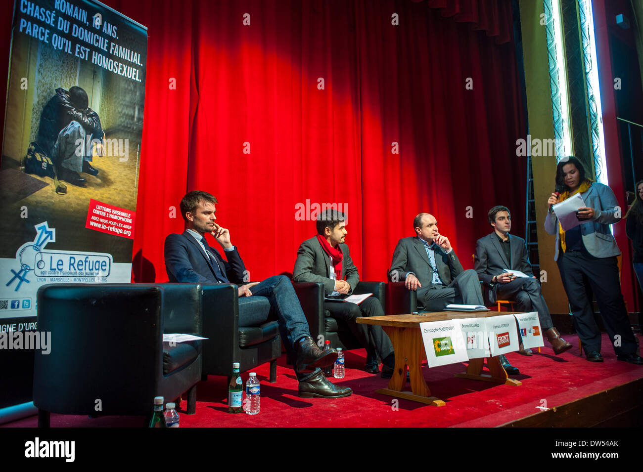Paris, France., Panel French Politicians in Municipal Elections Debate ...