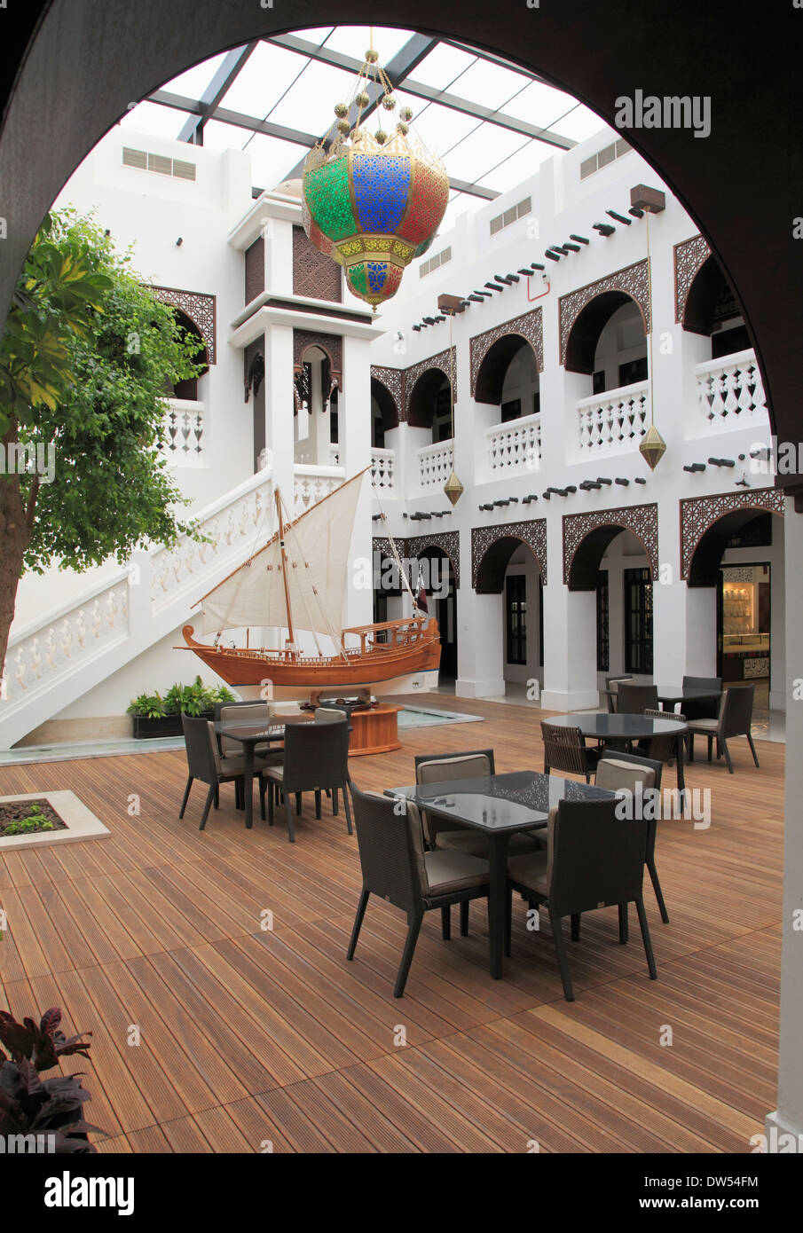 Qatar, Doha, Souq Waqif, Gold Souq, patio Stock Photo - Alamy