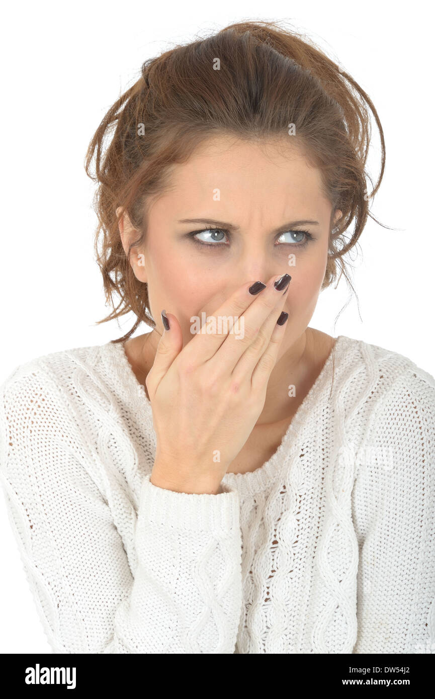 Frightened Young Woman Stock Photo - Alamy