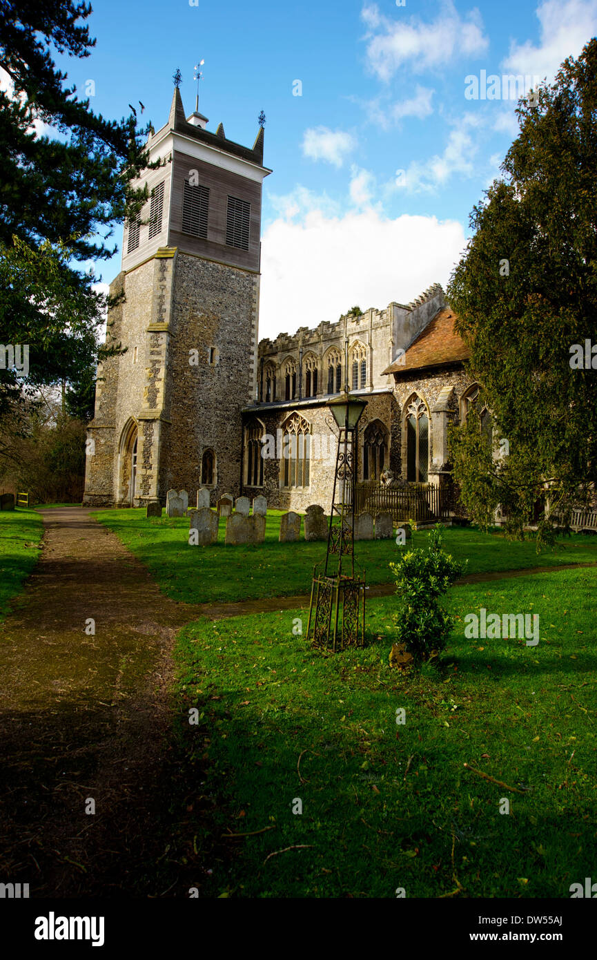 Stonham Aspal, Suffolk. St Mary and St Lambert Church in the Suffolk ...