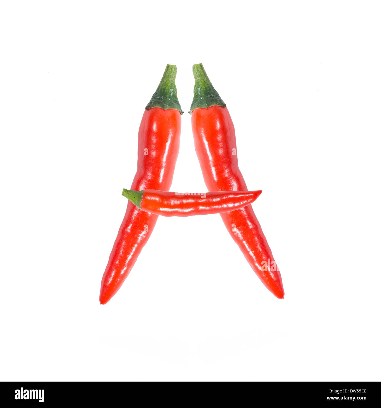 Chili composed of letters isolated on a white background Stock Photo ...
